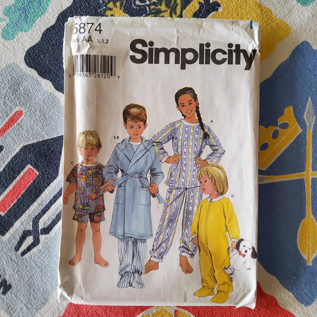 Simplicity 5874 Complete Uncut Factory Folds Vintage 2002 Sewing ...