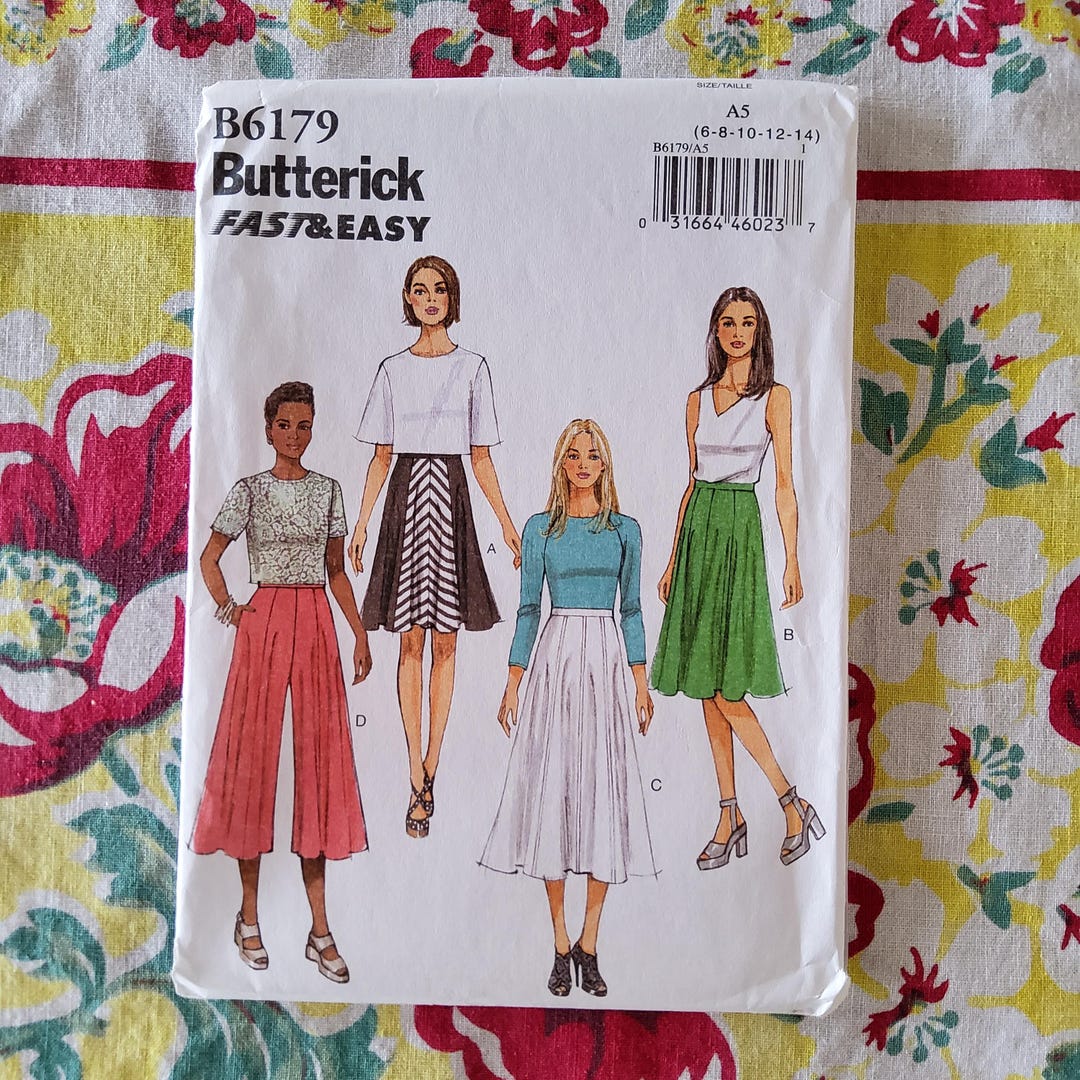 Butterick 6179 Complete Uncut Factory Folds Sewing Pattern Fast & Easy ...