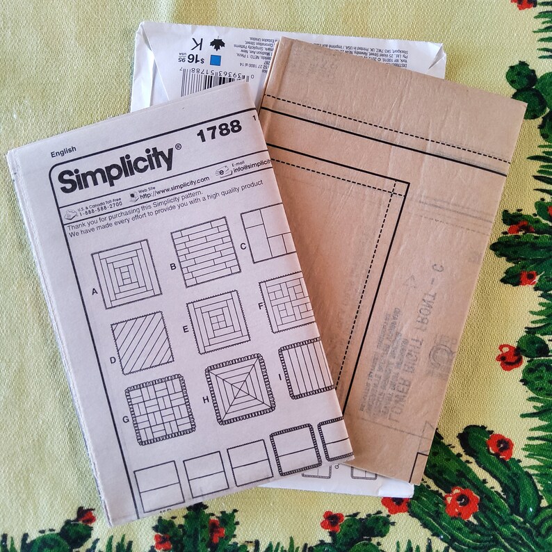 Simplicity 1788 Complete Uncut Factory Folds Home Dec Sewing Pattern ...