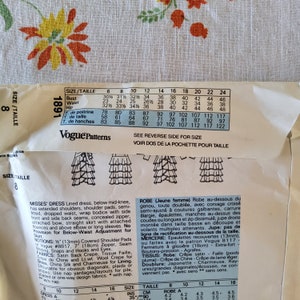 Vogue 1891 Complete Uncut Factory Folds Vintage 80s Sewing Pattern ...