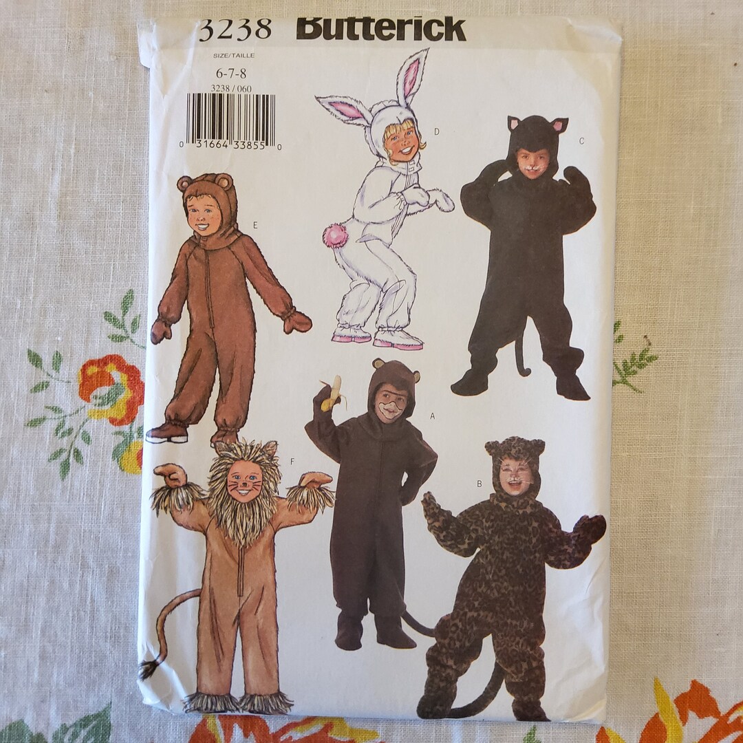 Butterick P240 3238 Complete Uncut Factory Folds Costume Sewing Pattern ...