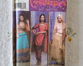 Uncut Simplicity Sewing Pattern 4249 Women's Belly Dance Costume Size 6 ...