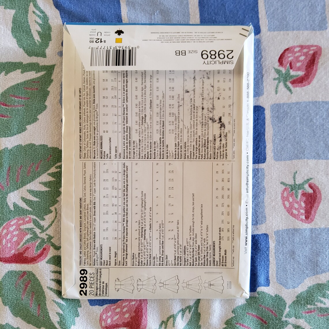 Simplicity 2989 Complete Uncut Factory Folds Sewing Pattern - Etsy