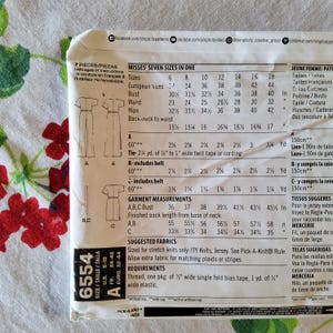 New Look 6554 Complete Uncut Factory Folds Sewing Pattern Jumpsuit Maxi ...