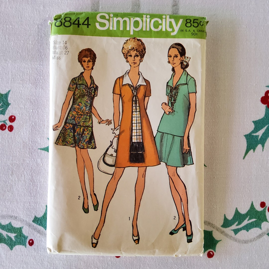 Simplicity 8844 Cut Complete Vintage 70s Sewing Pattern Scooter or A ...