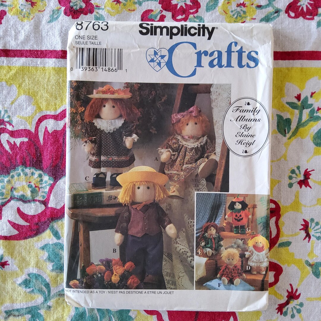 Simplicity Crafts 8763 Complete Uncut Factory Folds Vintage 1993 90s ...