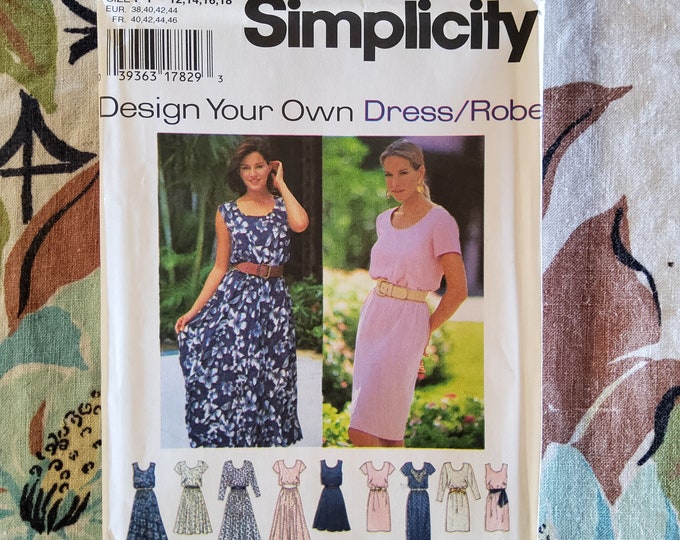 Simplicity 9489 Complete Uncut Factory Folds Vintage 90s Sewing Pattern ...
