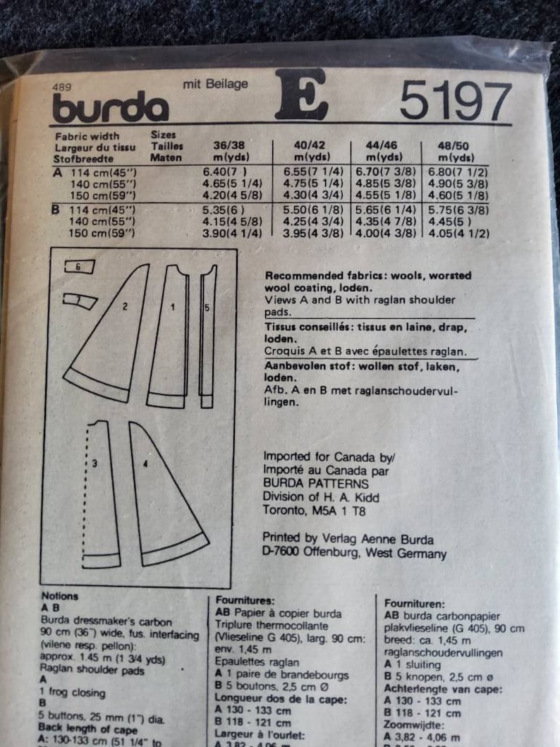 Burda Super Easy 5197 Complete Uncut Factory Folds Amazing | Etsy