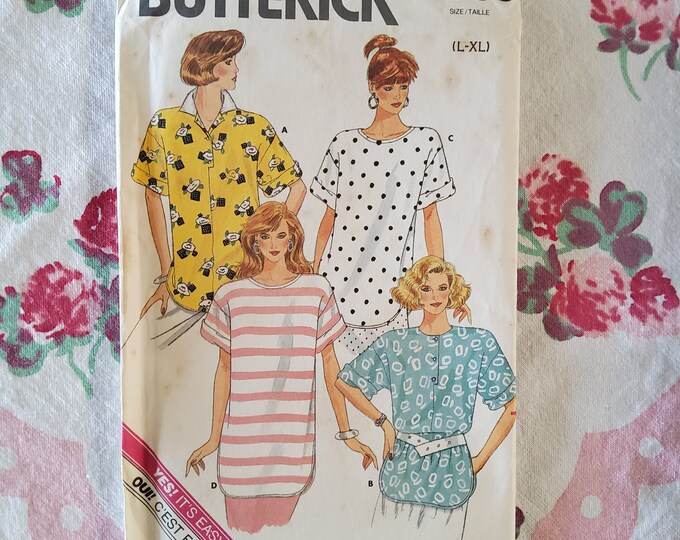 Butterick 4759 Complete Uncut Factory Folds Vintage 80s Sewing Pattern ...