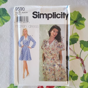 Simplicity 9590 Complete Uncut Factory Folds Vintage 90s Sewing Pattern ...