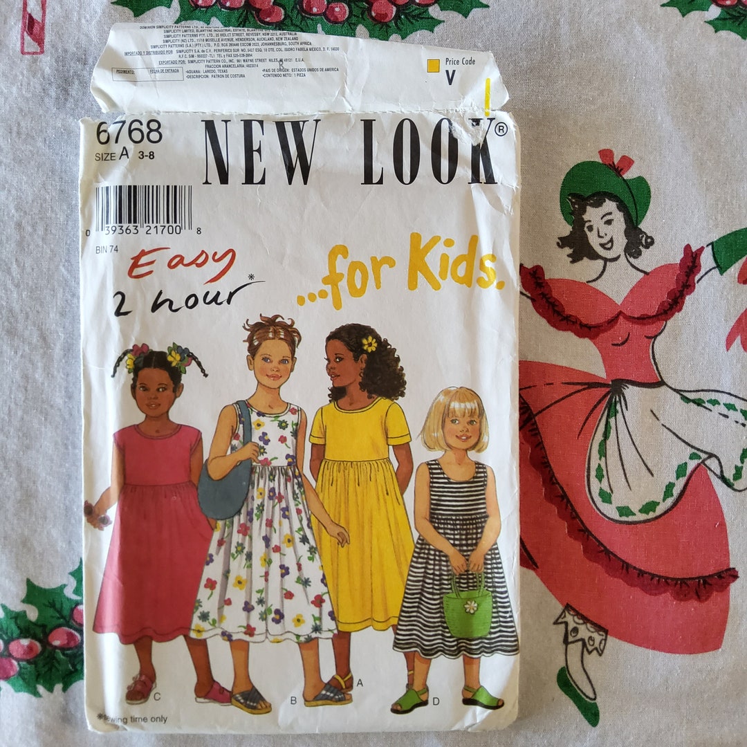 New Look 6768 Complete Uncut Factory Folds Vintage 90s Sewing Pattern ...