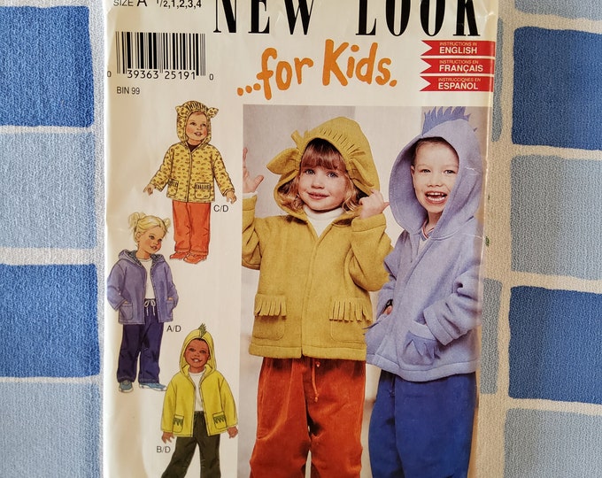 New Look ...for Kids Complete Uncut Factory Folds Vintage 90s Sewing ...