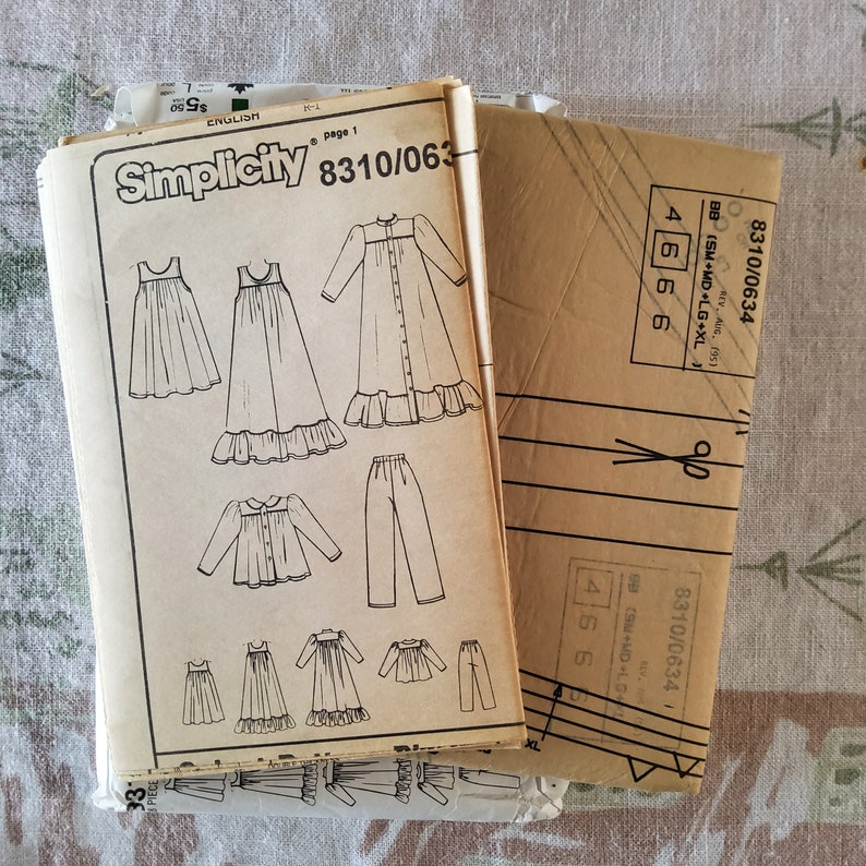 Simplicity 8310 Complete Uncut Factory Folds Vintage 90s - Etsy