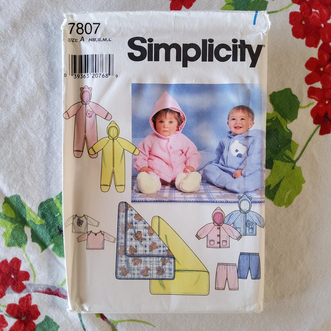 Simplicity 7807 Complete Uncut Factory Folds Vintage 90s Sewing Pattern ...