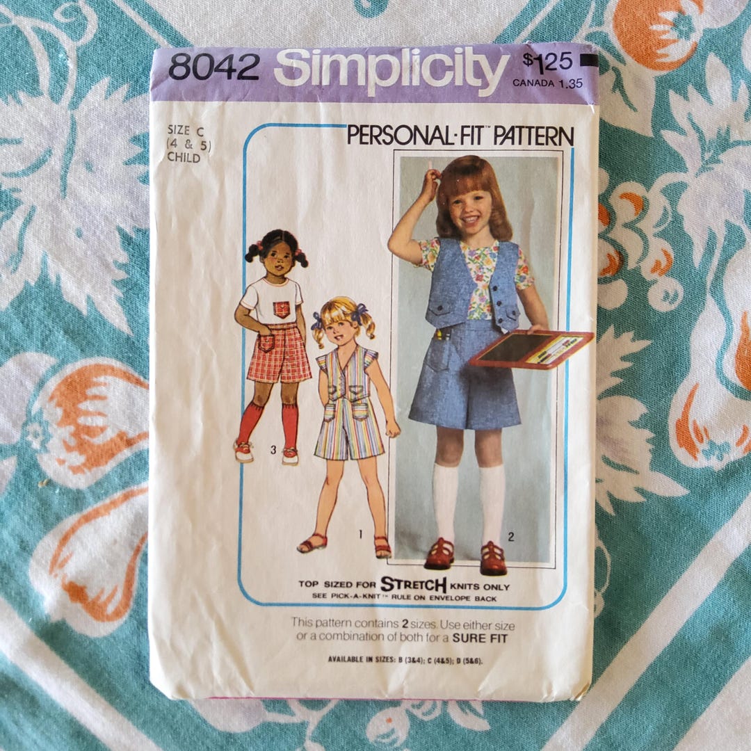 Simplicity 8042 Complete Uncut Factory Folds Vintage 1977 70s Sewing ...