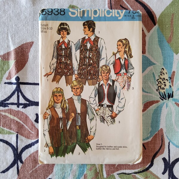 Long Vest Pattern - Etsy