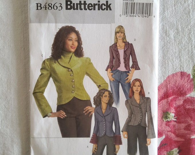 Butterick 4863 Complete Uncut Factory Folds Sewing Pattern Constructed ...
