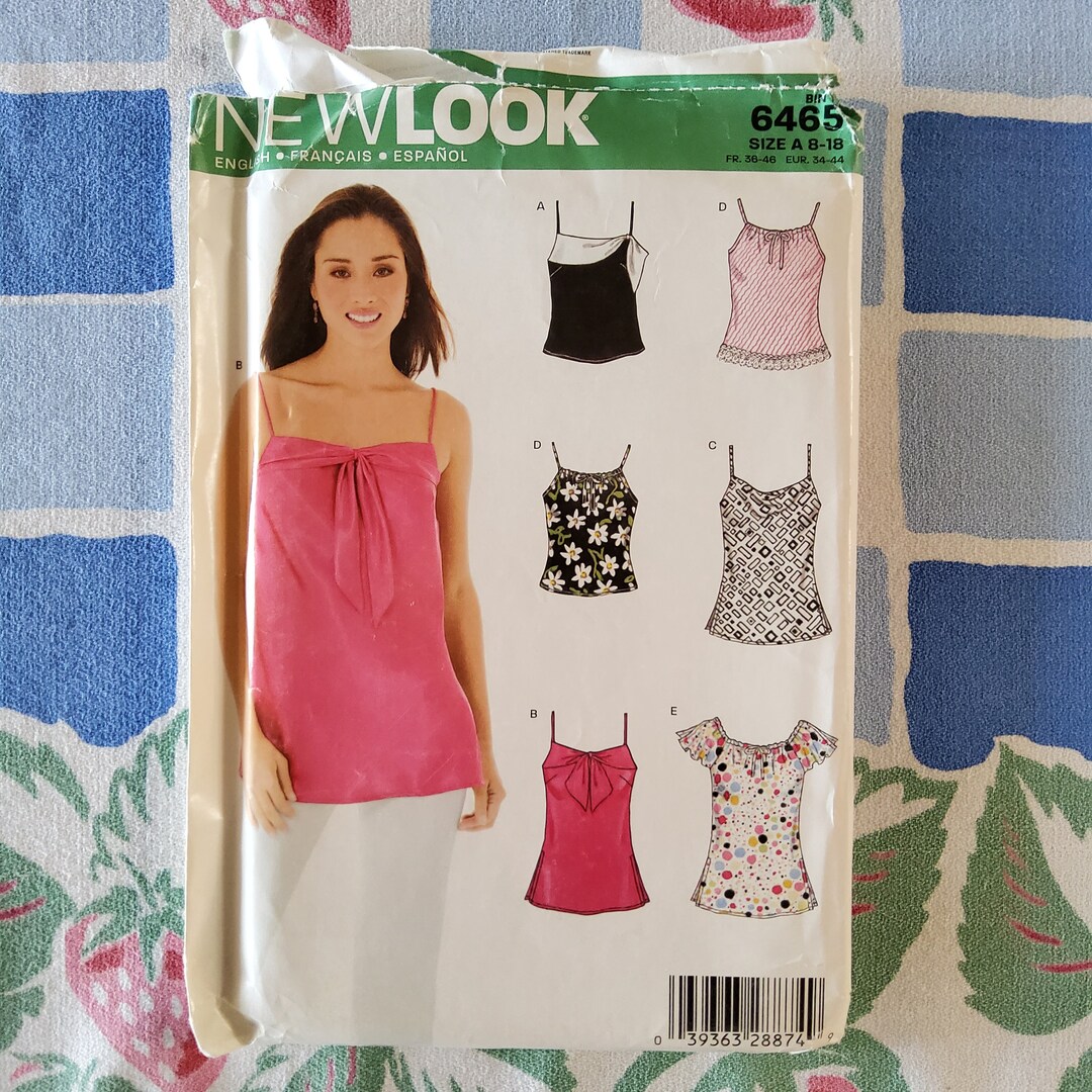 New Look 6465 Complete Uncut Factory Folds Sewing Pattern Flirty ...