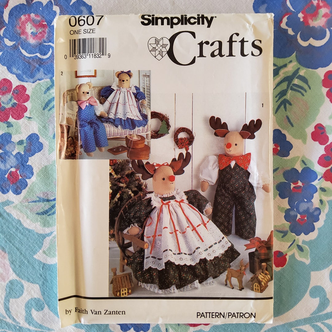 Simplicity Crafts 0607 / 7045 Complete Uncut Factory Folds Vintage 90s ...