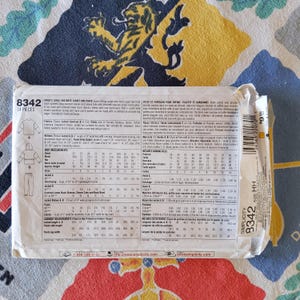 Simplicity 8342 Complete Uncut Factory Folds Vintage 90s Sewing Pattern ...