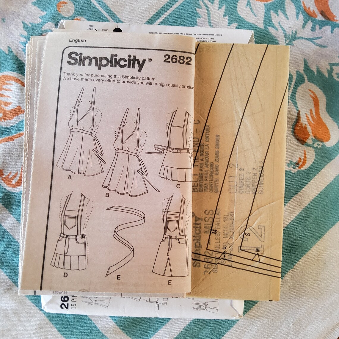 Simplicity 2682 Complete Uncut Factory Folds Sewing Pattern - Etsy