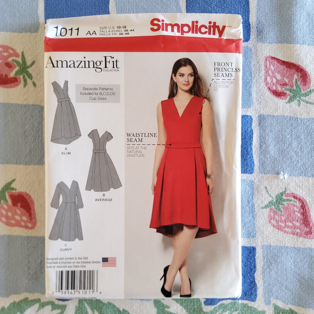 Simplicity 1011 Complete Uncut Factory Folds Sewing Pattern Amazing Fit ...