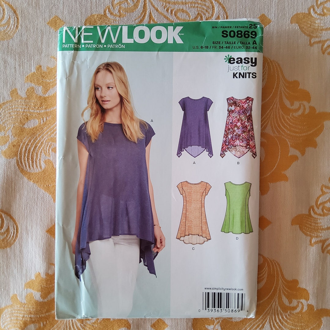 New Look S0869 O869 6453 Complete Uncut Factory Folds Sewing Pattern ...