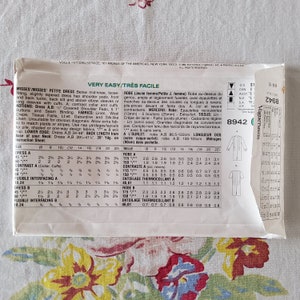 Vogue 8942 Complete Uncut Factory Folds Vintage 90s Sewing Pattern the ...