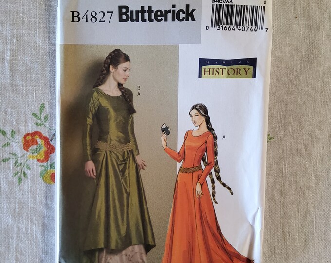 Butterick 4827 Complete Uncut Factory Folds Making History Sewing ...