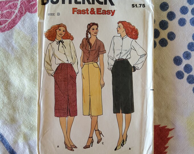 Butterick 6789 Complete Uncut Factory Folds Vintage 80s Sewing Pattern ...
