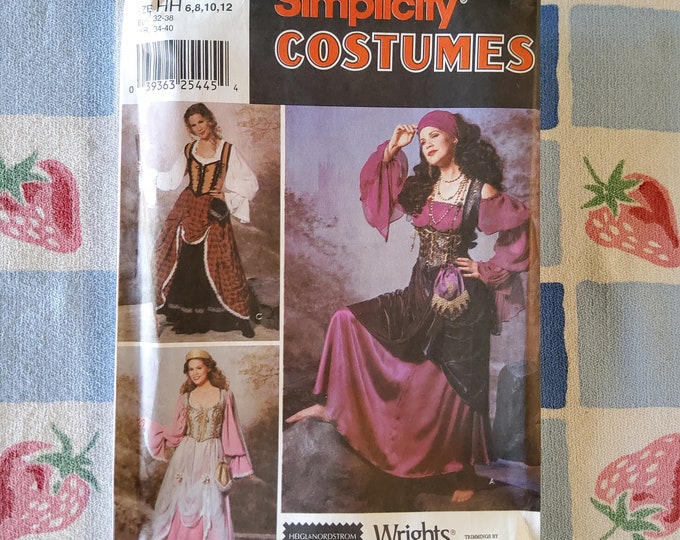 Simplicity 9966 Complete Uncut Factory Folds Halloween Cosplay Costume ...