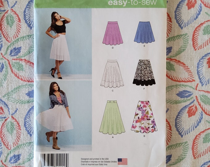 Simplicity 1200 Complete Uncut FF Sewing Pattern Mid to Tea Length 3/4 ...