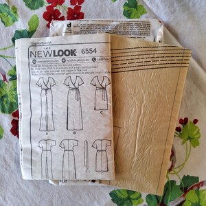 New Look 6554 Complete Uncut Factory Folds Sewing Pattern Jumpsuit Maxi ...