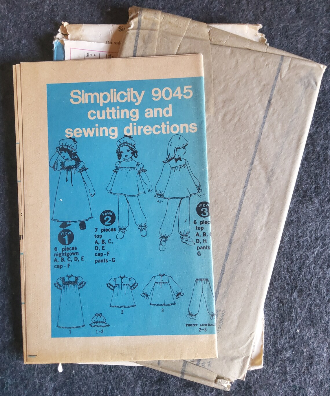 Simplicity 9045 Complete Uncut Factory Folds Vintage 70s Kids - Etsy