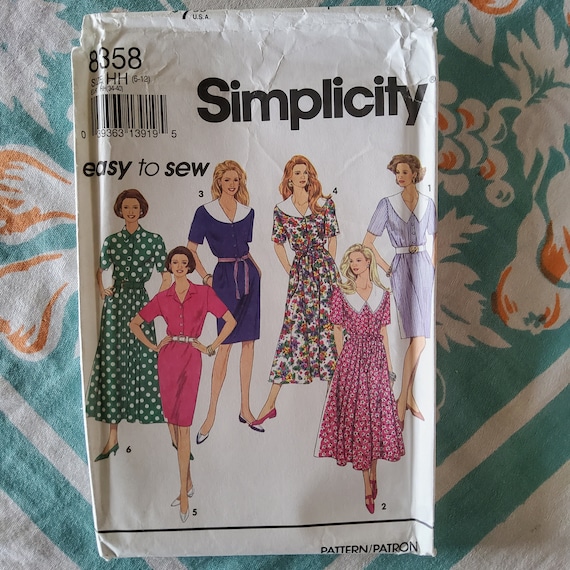 Simplicity 8358 Complete Uncut Factory Folds Vintage 90s - Etsy