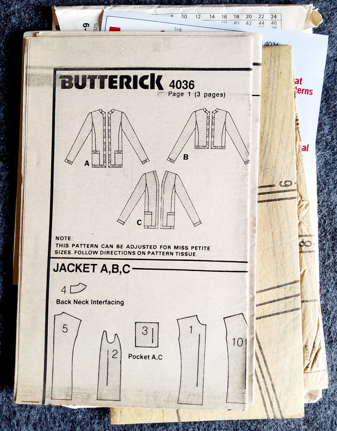 Butterick 4036 Complete Uncut Factory Folds Vintage 80s Family - Etsy