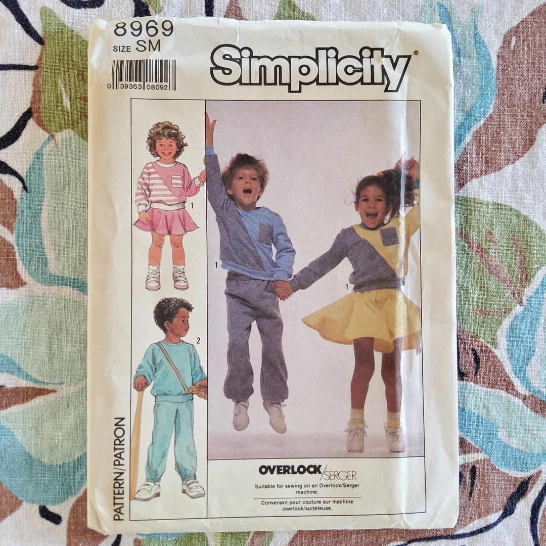 Simplicity 8969 Complete Uncut Factory Folds Vintage 80s Sewing Pattern ...