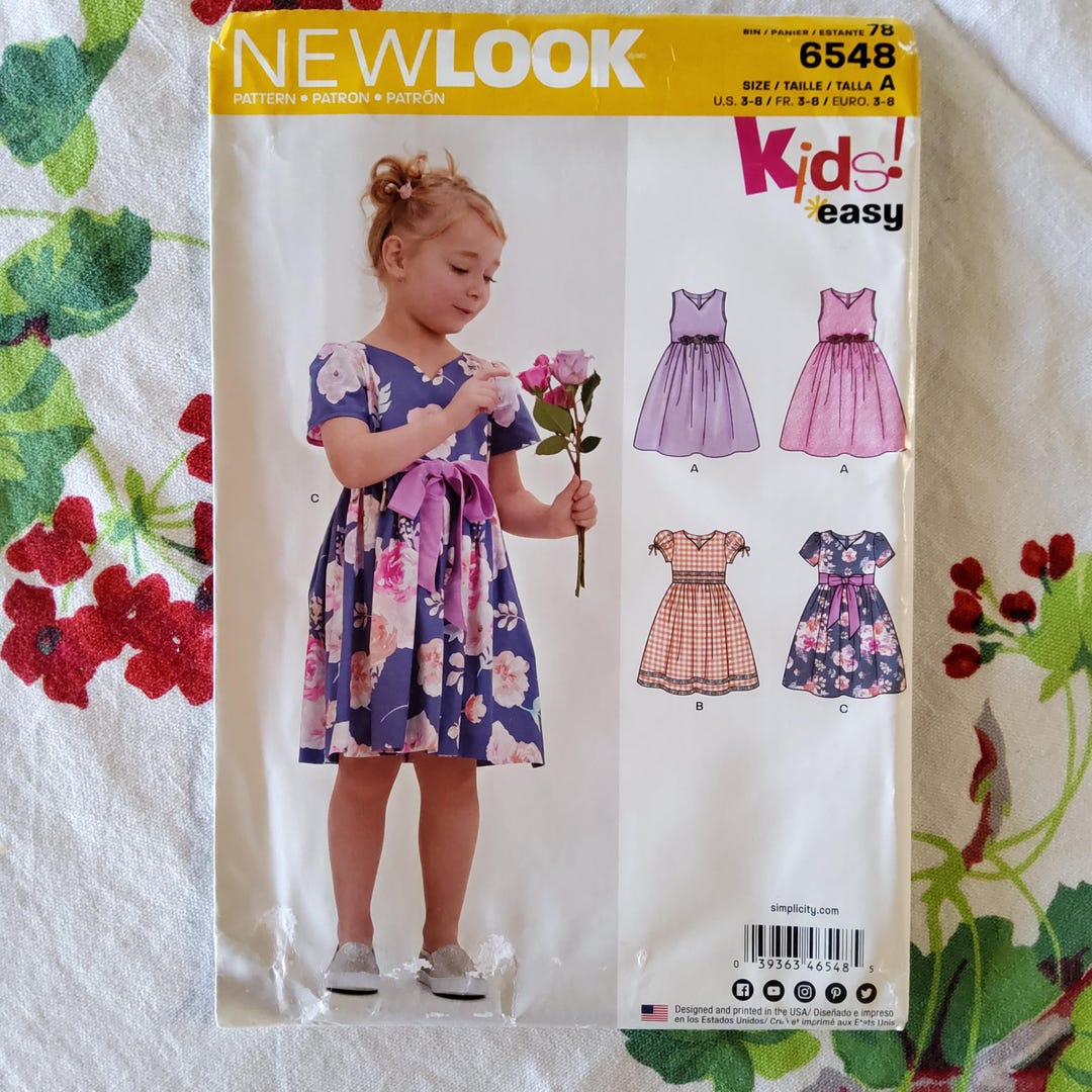 New Look 6548 Complete Uncut Factory Folds Sewing Pattern Kids Puff ...