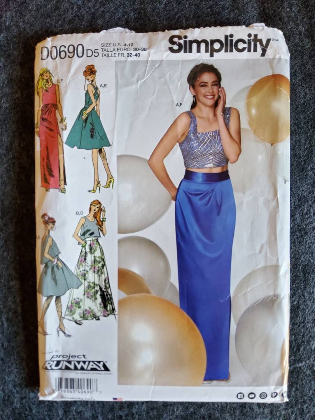 Simplicity 0690 / 1099 Complete Uncut Factory Folds Sewing Pattern ...