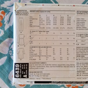 New Look 6439 Complete Uncut Factory Folds Sewing Pattern Knit High Low ...