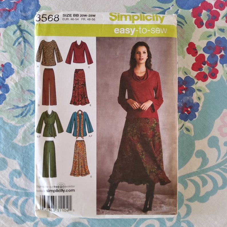 Simplicity 3568 Complete Uncut Factory Folds Sewing Pattern | Etsy