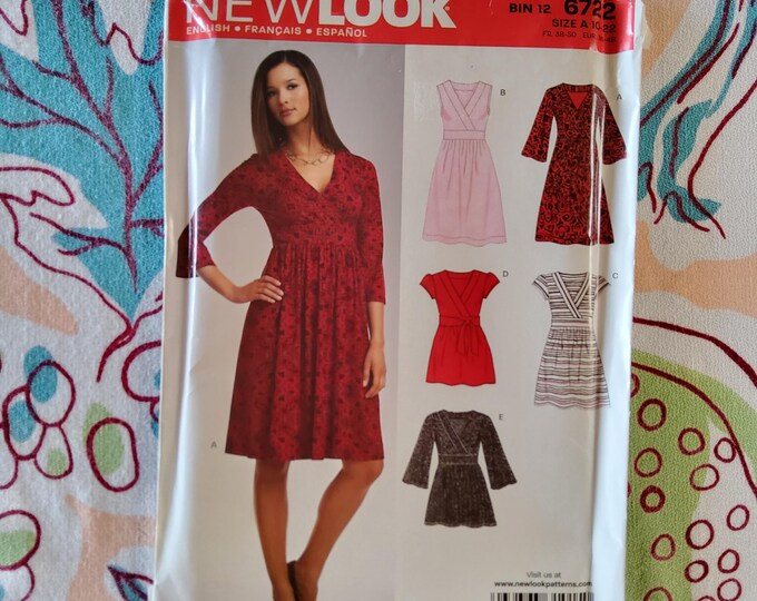 New Look 6722 Complete Uncut Factory Folds 2007 Sewing Pattern Knit ...