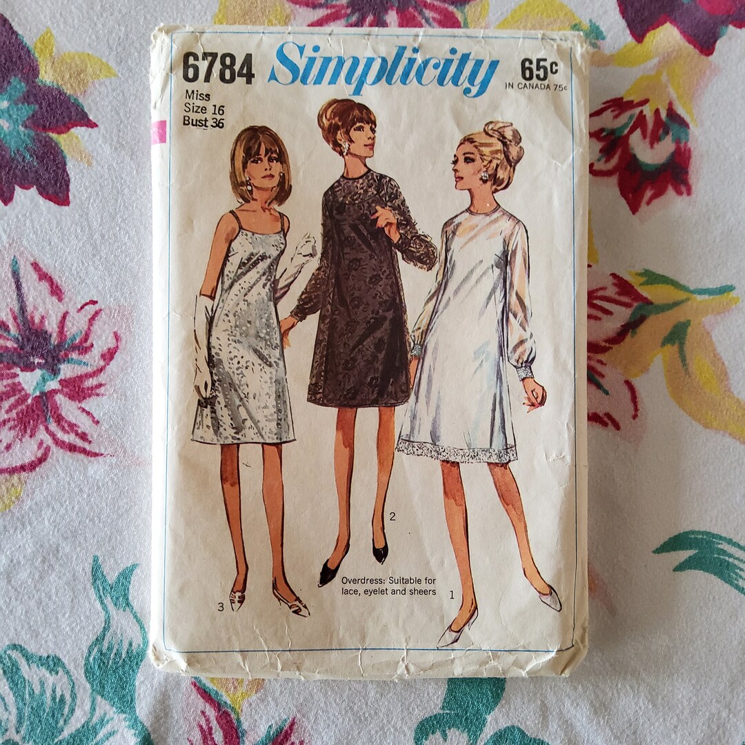 Simplicity 6784 Cut Complete Vintage 60s Sewing Pattern - Etsy