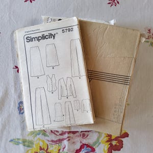 Simplicity 5792 Complete Uncut Factory Folds Vintage 2002 2000s Sewing ...