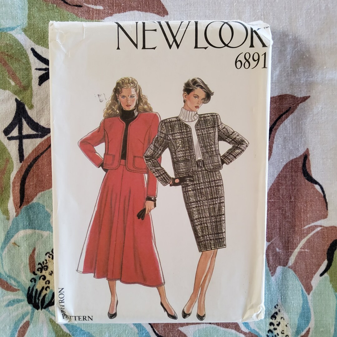 New Look 6891 Complete Uncut Factory Folds Vintage 80s Sewing Pattern ...