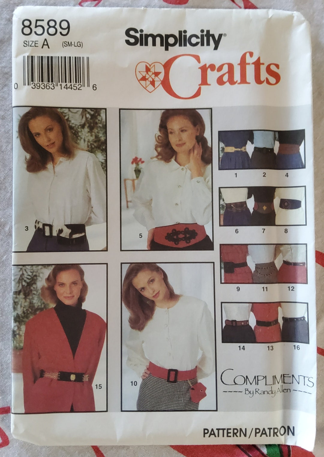 Simplicity 8589 Complete Uncut Factory Folds Vintage 90s Compliments by ...