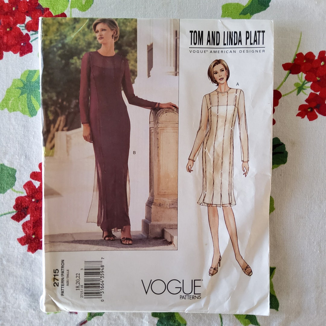 Vogue 2715 Complete Uncut Factory Folds Early 2000s Sewing Pattern ...