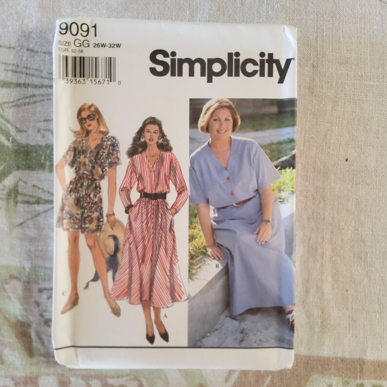 Simplicity 9091 Complete Uncut Factory Folds Vintage 90s - Etsy