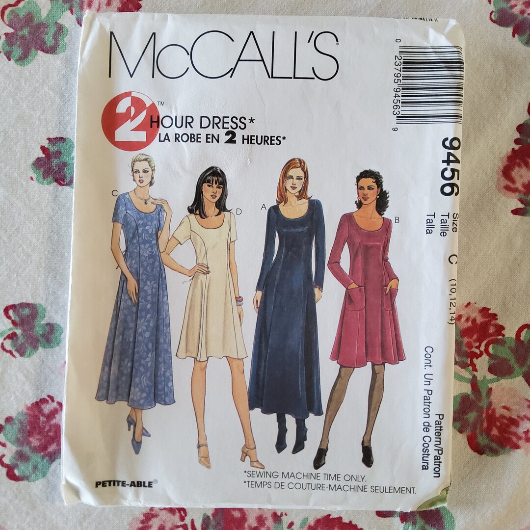 Mccalls 9456 Complete Uncut Factory Folds Vintage 90s Sewing Pattern ...