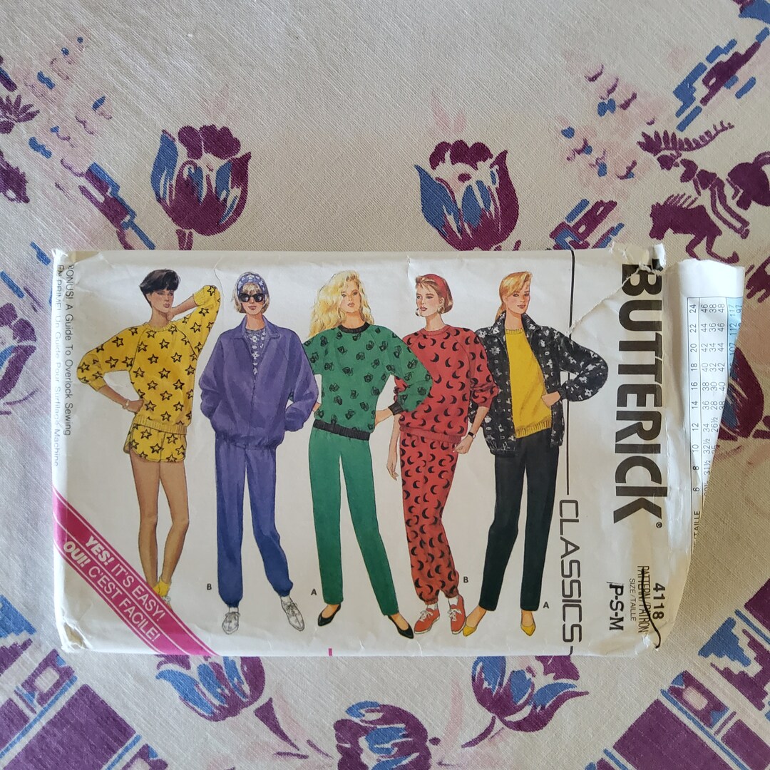 Butterick 4118 Complete Uncut Factory Folds Vintage 80s Sewing Pattern ...